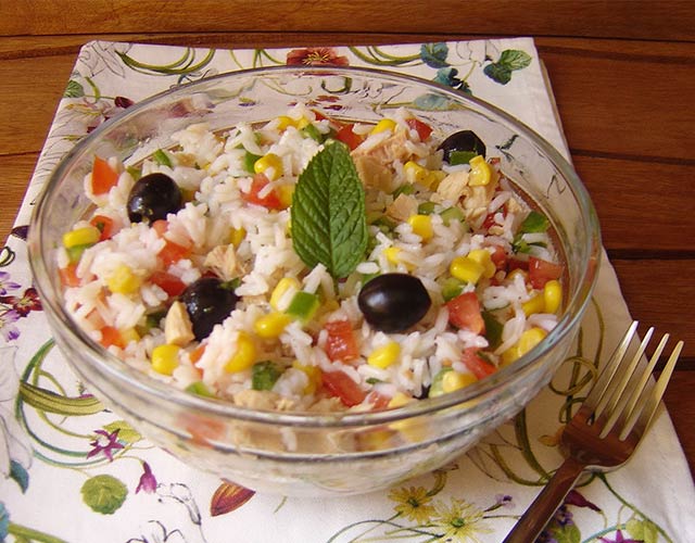 Ensalada de arroz para verano