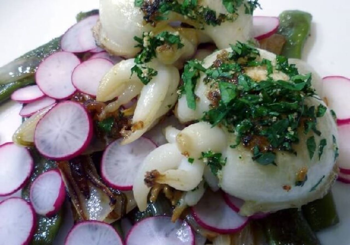 Receta de Sepia a la plancha con picada de ajo y perejil