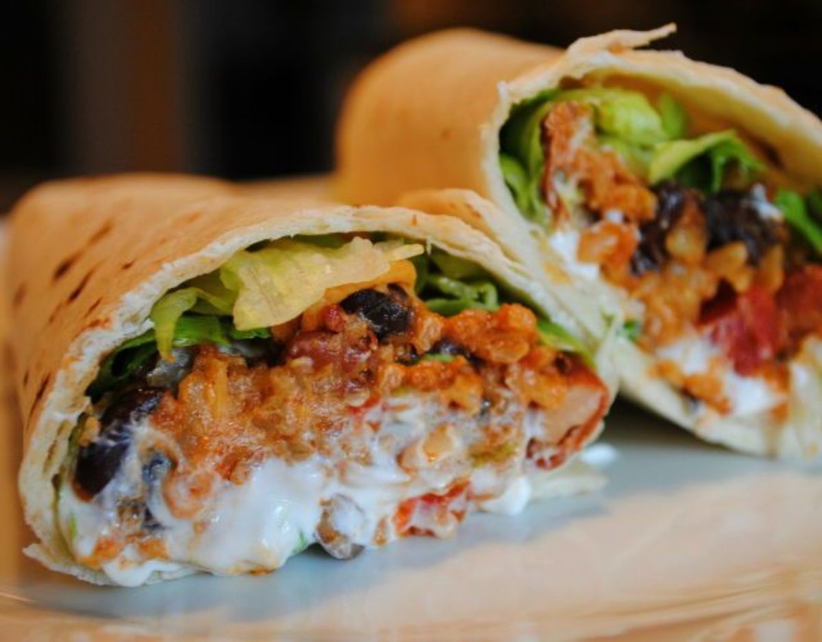 Receta de Burritos vegetarianos