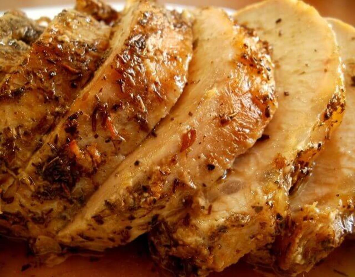 Receta de Lomo de cerdo asado - Carne - QueApetito.com