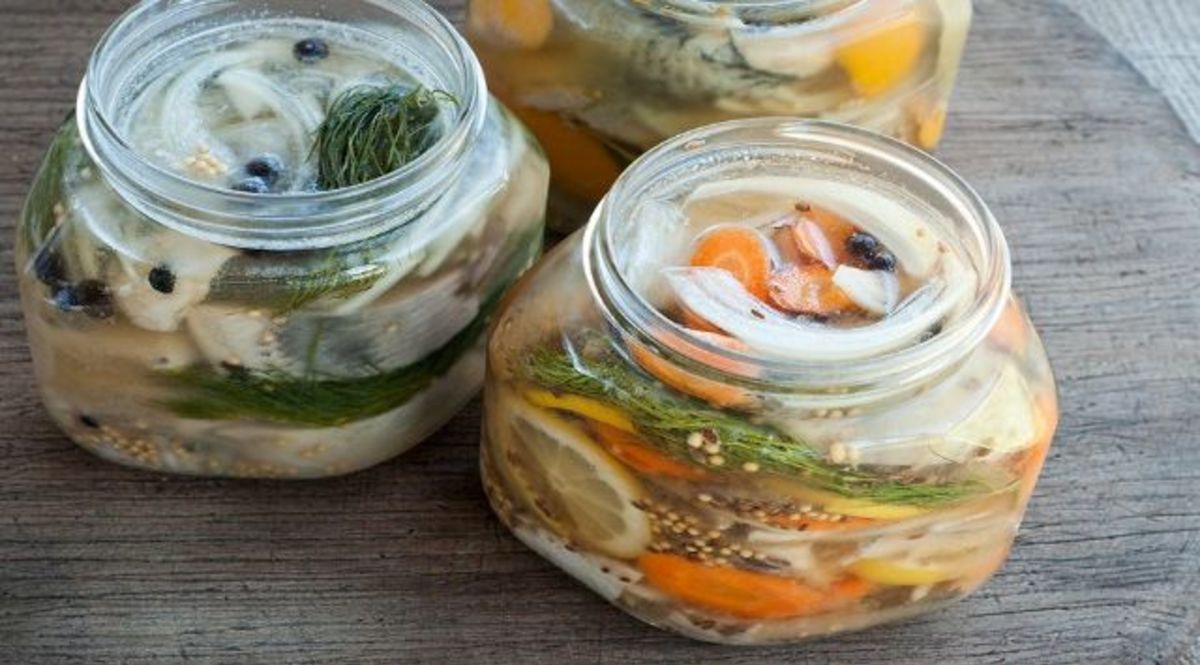 Receta de Arenques Marinados