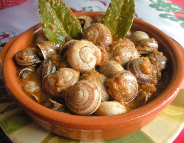 Receta de Caracoles en Salsa
