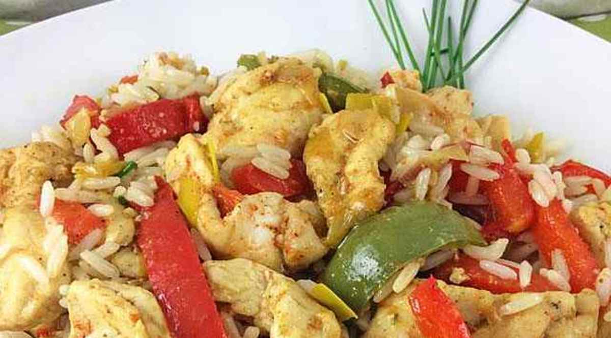 Receta de Arroz integral con pollo