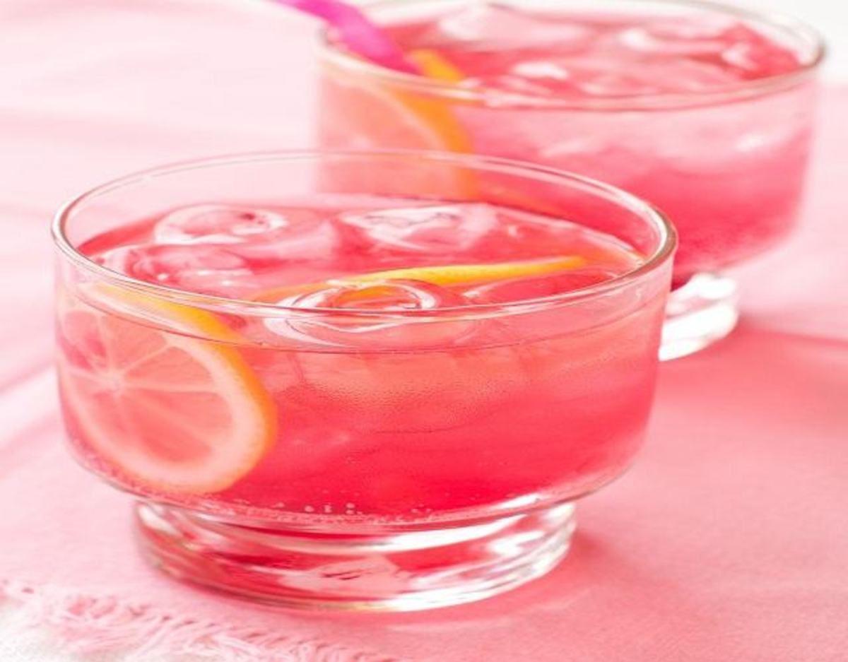 Receta de Limonada rosa