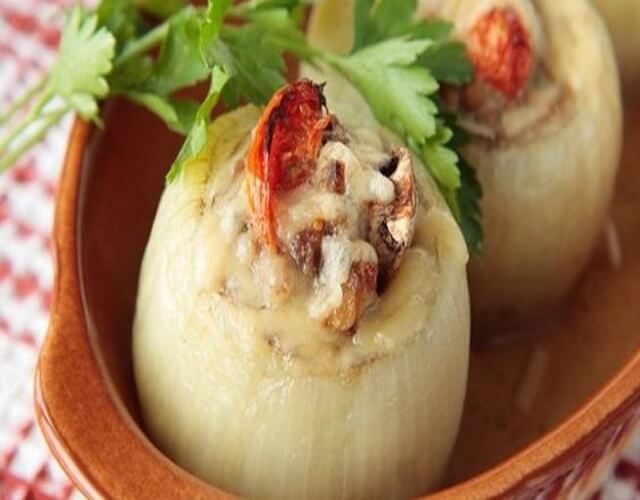 Receta de Cebollas rellenas de bonito