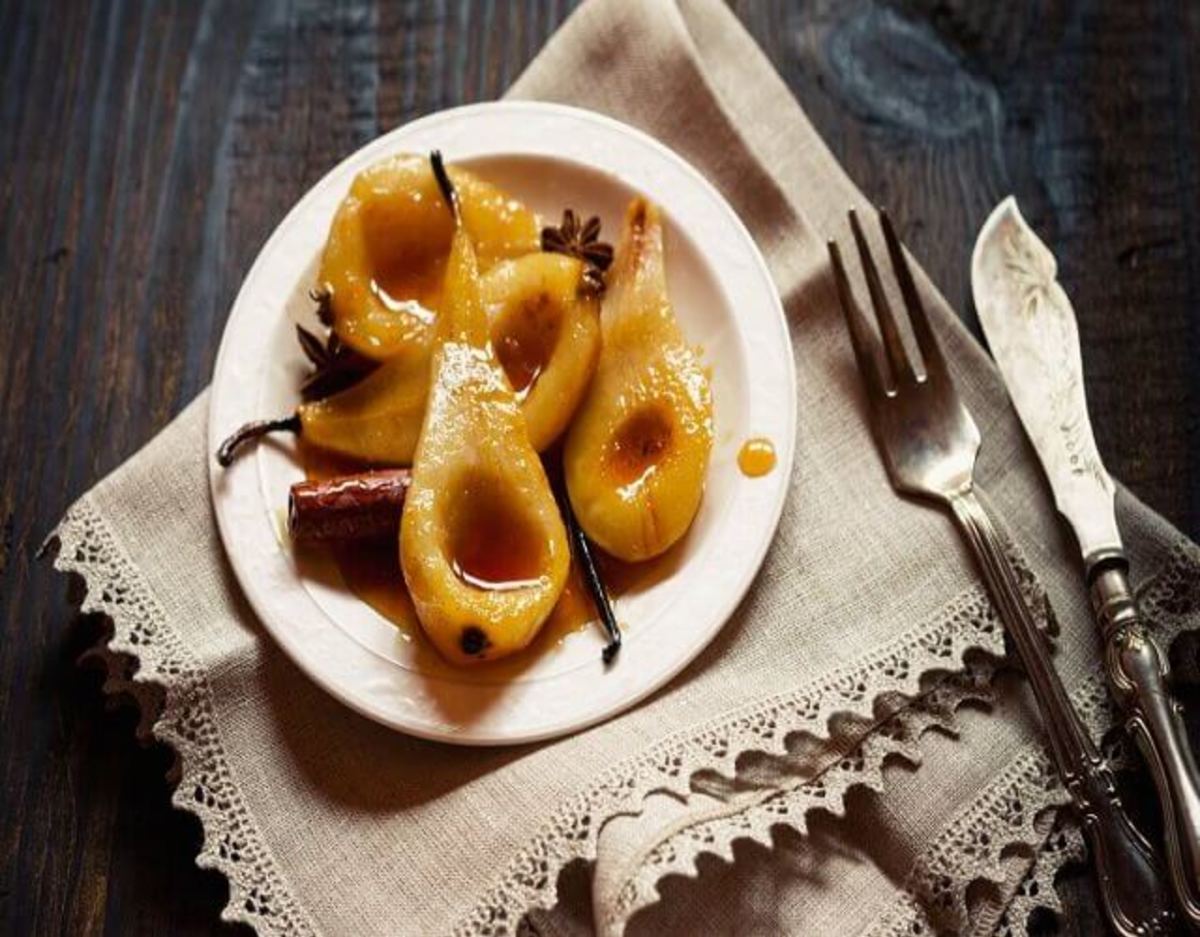 Receta de Peras al horno con vainilla