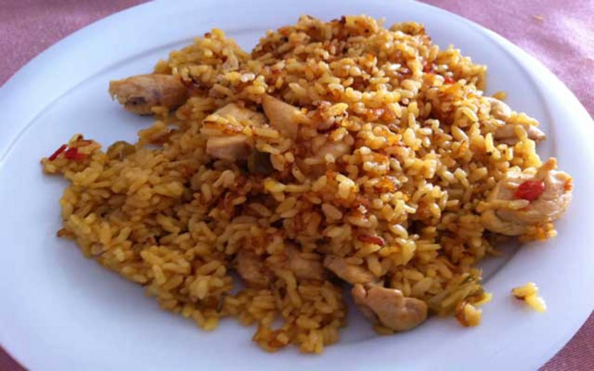 Receta de Arroz seco con pollo