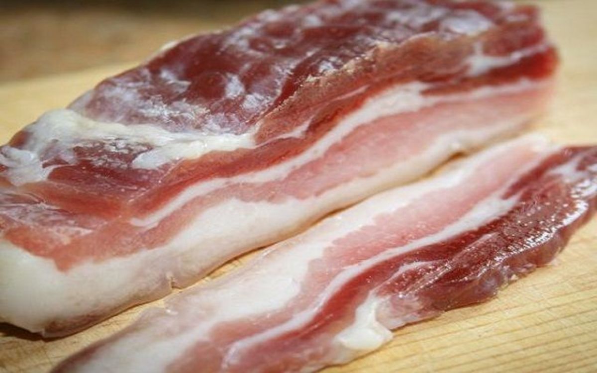 Receta de Bacon frito crujiente