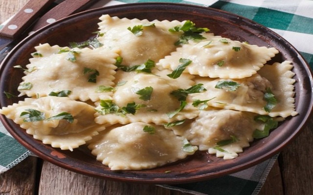 Receta de Raviolis rellenos de pescado