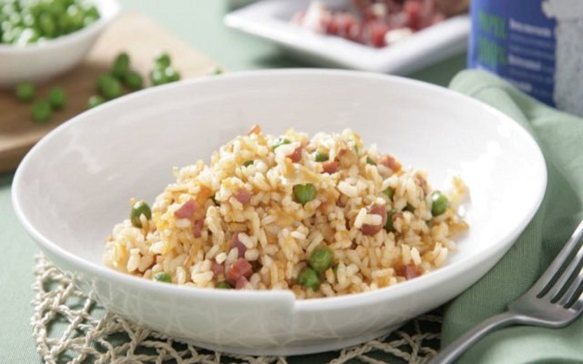 Receta de Arroz con guisantes