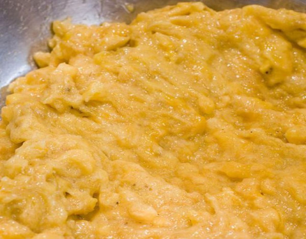 Receta de Puré de plátano maduro