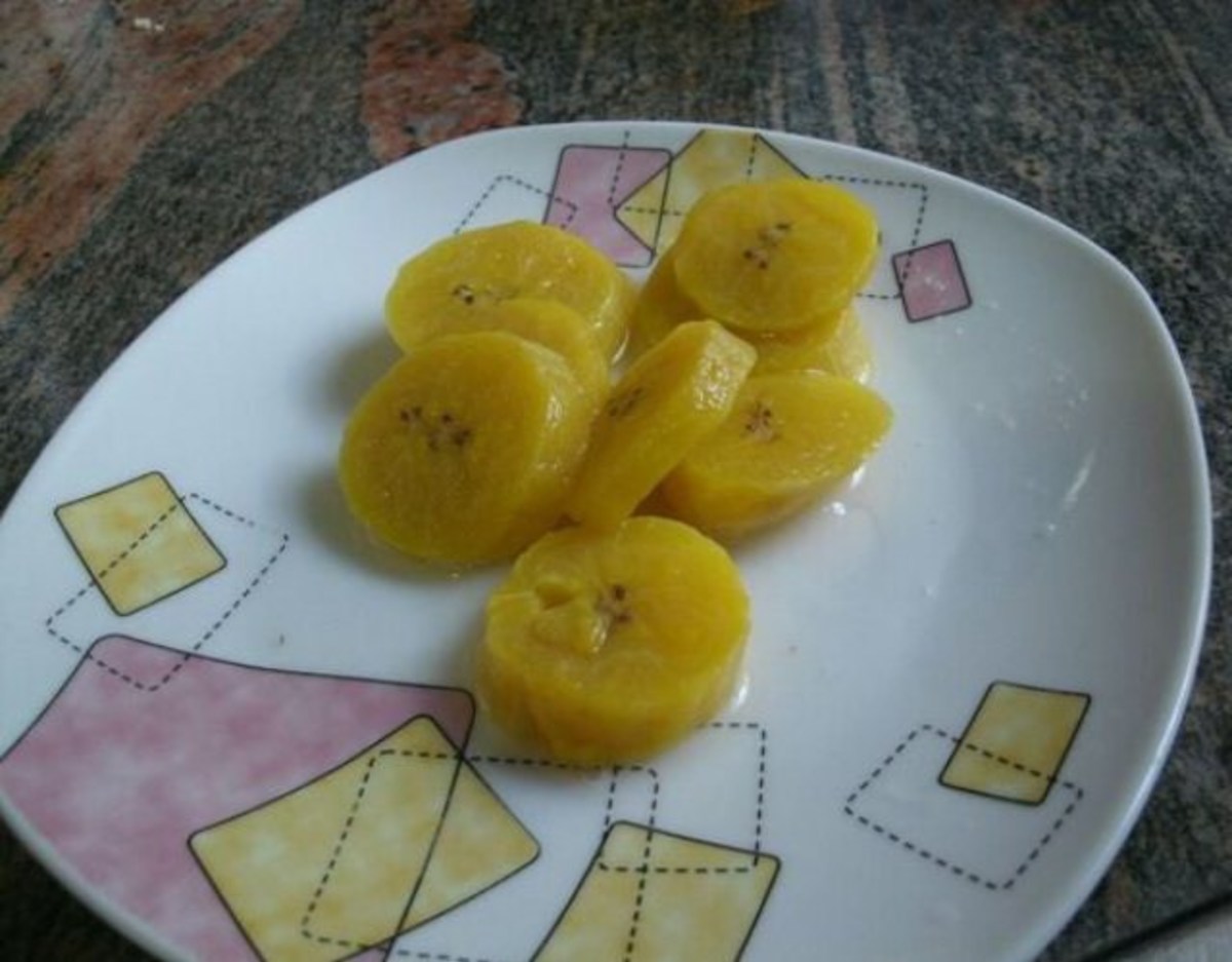 Receta de Puré de plátano maduro