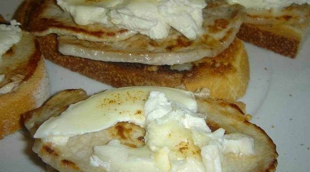 Receta de Tostada de lomo con queso de cabra